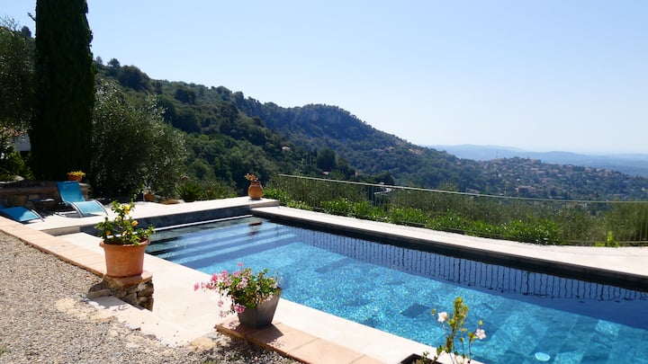 Villa De Haut Standing Vue Mer/ Gîte Classé 4* - Grasse