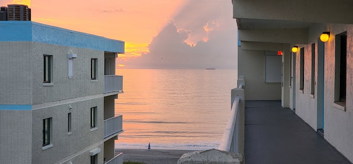 Ocean View Condo | Steps To Beach • Pool & Hot Tub - Cocoa Beach, FL