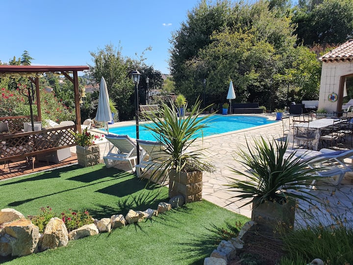 Villa Provençale Avec Piscine Privée - 안티베
