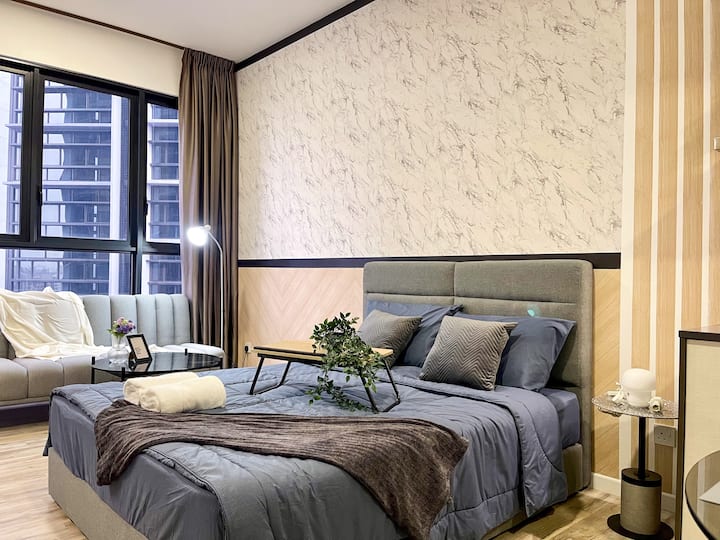 [2pax Soho] Cozy Studio Unit Near Mid Valley - Kuala Lumpur