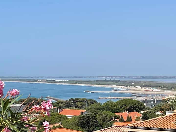 Villa Vue Mer Et Plages à Pieds - Sète