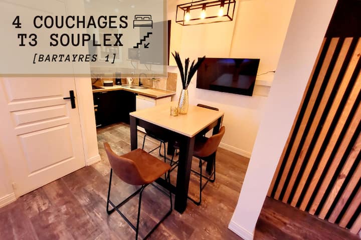 [Le Bartayres 1] T3 En Souplex, Terrasse, Centrale - Lourdes