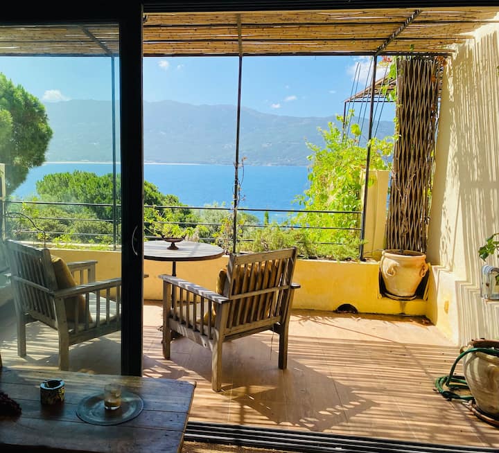 *Joséphine* Piscine, Vue Mer, Climatisé, Tiuccia - Sagone