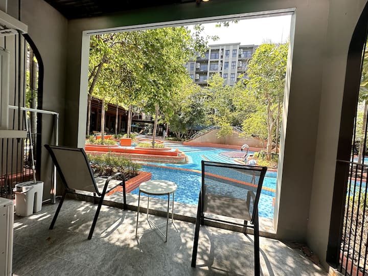 Pool Access Family 2bed 1bath/pool&gym- Ha20 - Hua Hin