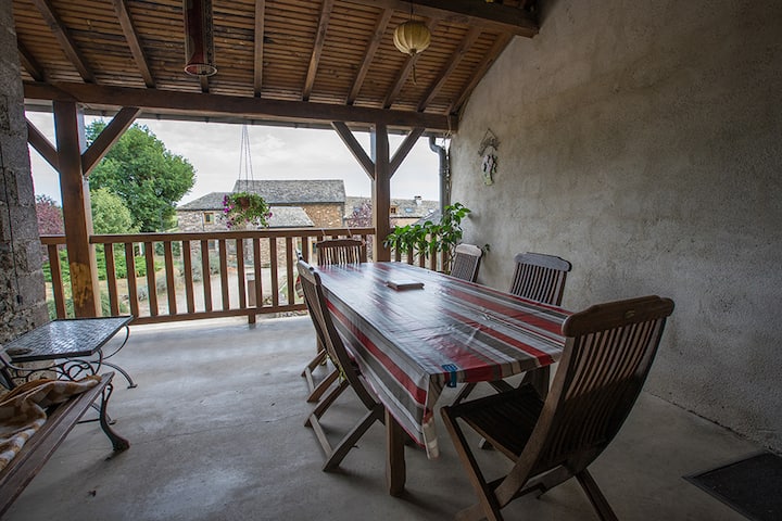 Gite Pour 6-8 Grande Terrasse - La Borie Basse - Aveyron