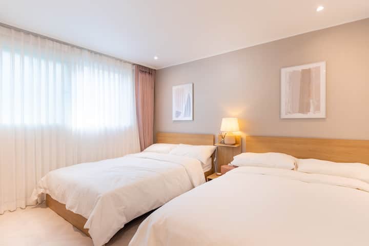 2bdr/1bth, Bestlocation Apt, Btw Gangnam & Yeoksam - Seul