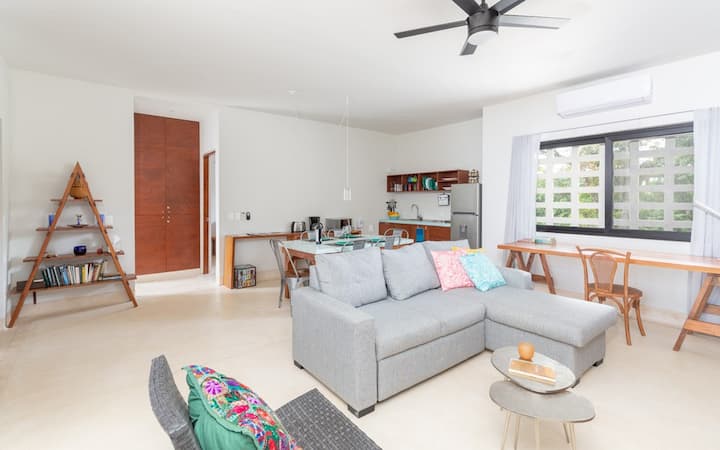 Two Gorgeous Bedrooms Flat With Common Pool - Tulum