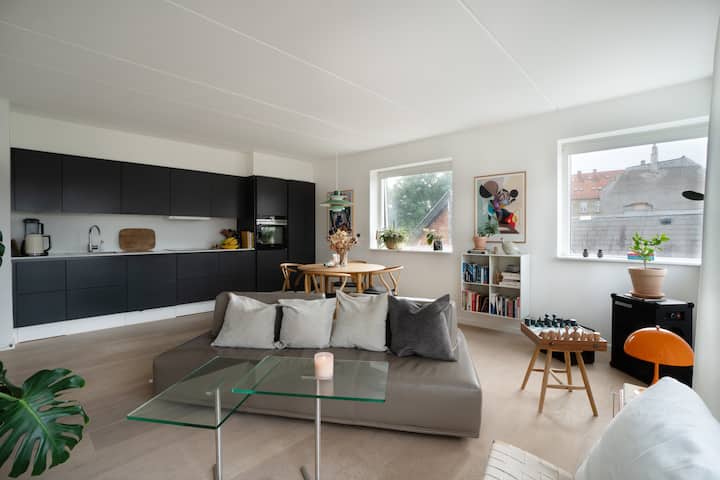 Modern Penthouse With Private Rooftop Terrace - Copenhagen