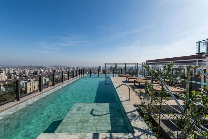 10º Andar, 3 Hóspedes | Academia, Piscina, Vaga - Porto Alegre