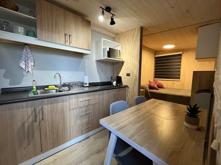 Depto Interior  Pequeño Un Ambiente 2 Pax - Villarrica