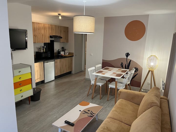 T2 Cosy Au Calme Via Rhôna - 4 Min St Vallier - Saint-Vallier