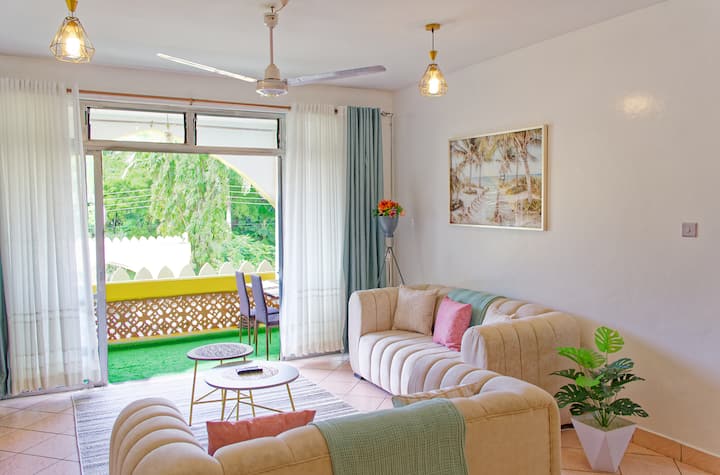 Swahili Condo+ Beachfront Resort Access + Ac+ Pool - Diani Beach