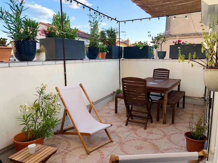 Grand Duplex Avec Terrasse Ensoleillée - Marseille