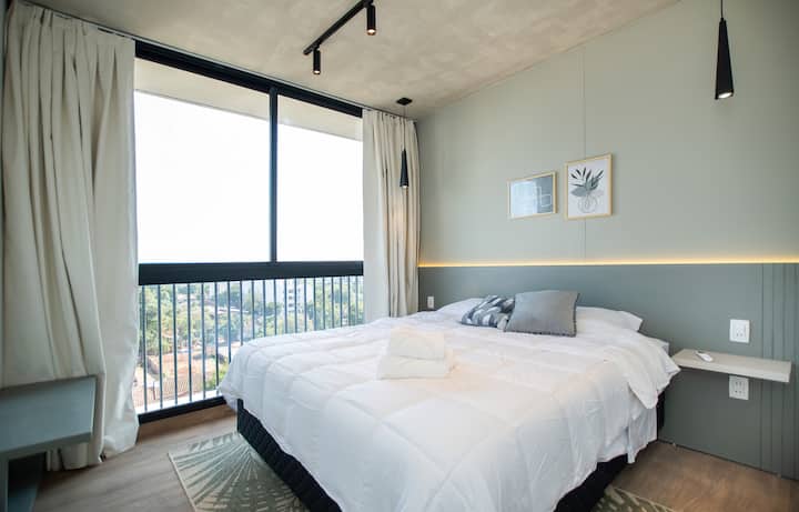 Urban Oasis: Stylish 1br, Pool, Bbq,free Parking - 파라과이