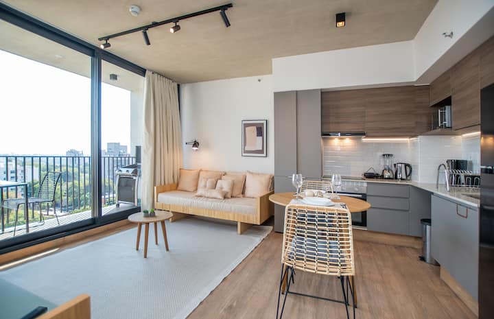 Luxury Retreat: Modern 1br, Pool And Gym 704 - Asunción