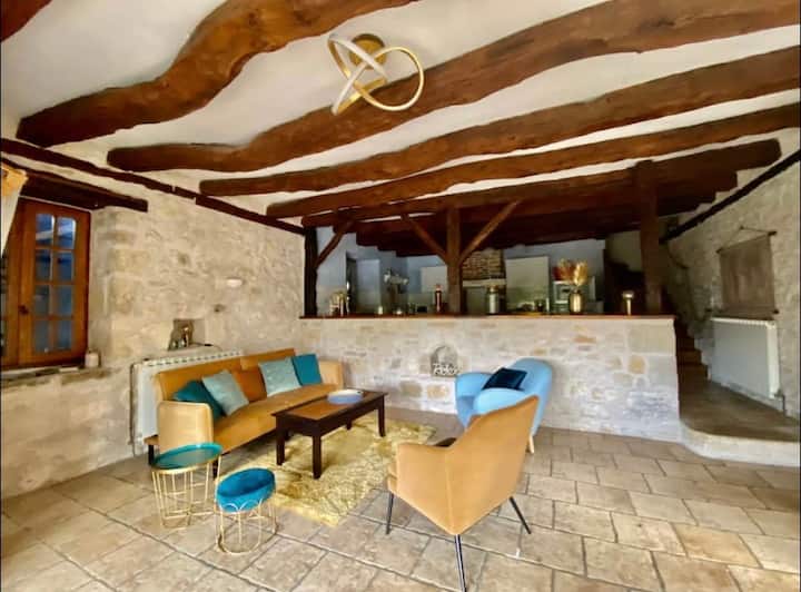 Coeur De Dordogne Vue Vallée Grande Piscine Privée - Terrasson-Lavilledieu