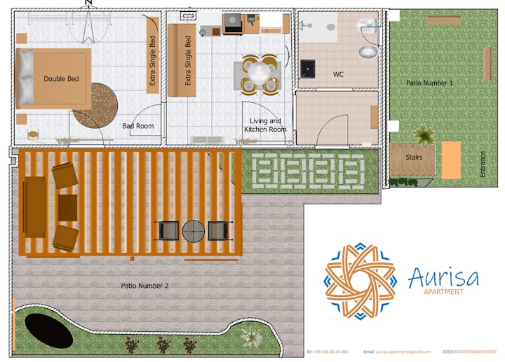 With Patio & Self Check-in [Aurisa Apartment] - Bari