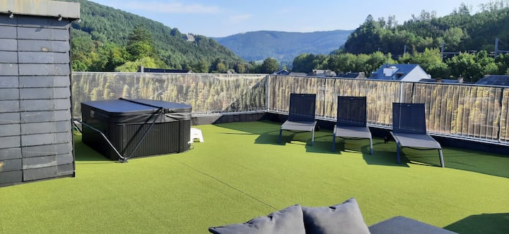 Rooftop Purple & Jacuzzi 5pers - Trois-Ponts