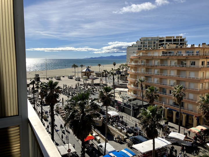 Beau T2 Climatisé + Terrasse - Canet-en-Roussillon