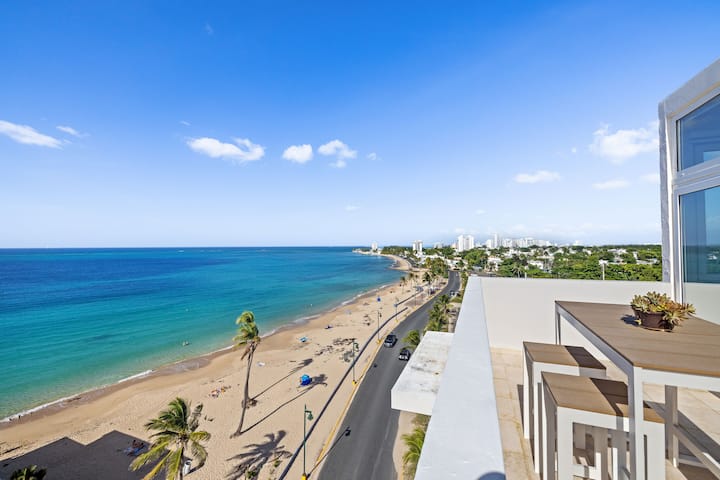 Breathtaking Ocean View 2-level Ph 8min Airport - San Juan