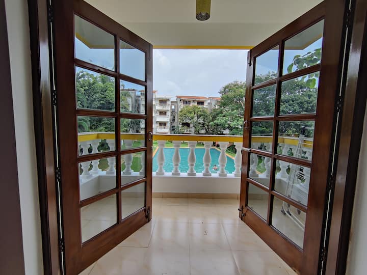 Ashiyana- Pool Facing Apartment - Goa