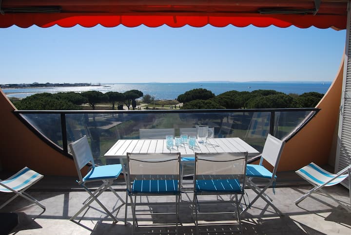 Rare, Direct Mer, 2 Ch, Clim, Parking, Wifi - Le Grau-du-Roi