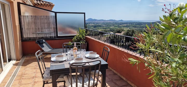 Vue Panoramique Mer/esterel Dans Domaine Du Golf - Roquebrune-sur-Argens
