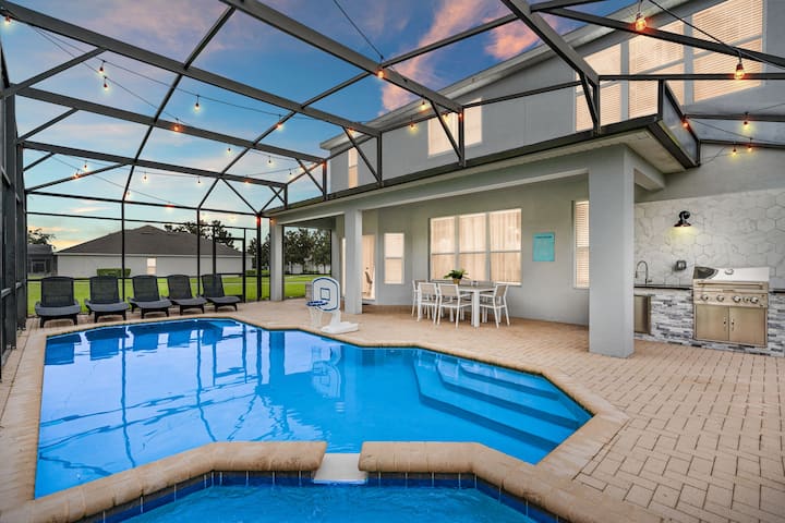 Villa | Game Room & Summer Kitchen | 8 Min Disney - Celebration, FL