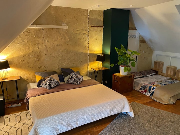 Belle Chambre Rurale "Espace" Sous Pente - Dourdan