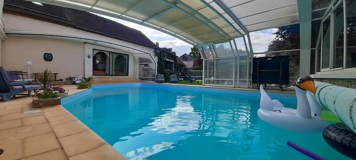 Loue Maison Spacieuse & Piscine - Sarthe