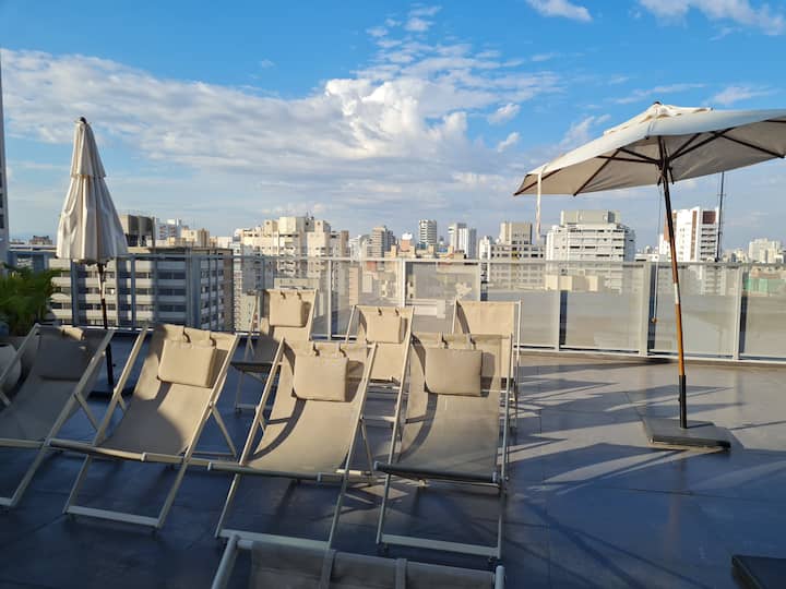 Studio Novo C/ Piscina, Gym Shopping Frei Caneca - São Paulo