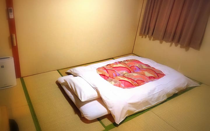 Smoking/japanese-style Room 6 Tatami Mats /2 Ppl - 오즈시