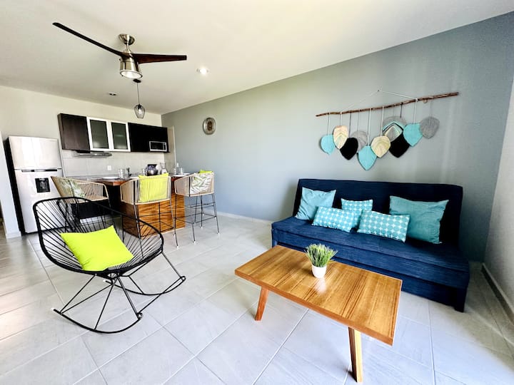 Contemporary And Spacious Apt. Beautiful View - Playa del Carmen