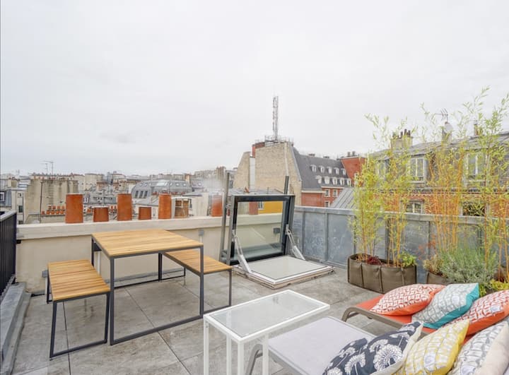 Luxurious Flat With 360° Rooftop - París