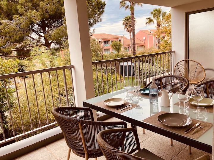Appartement Climatisé, 44m2+ Terrasse, Accès Plage - La Londe-les-Maures