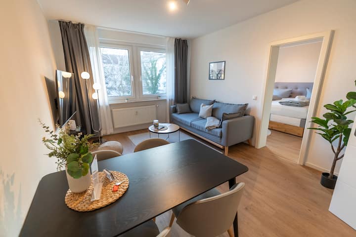 Rr | Stylish Apartment 50 M² | Wifi | Washer | Tv - Barleben