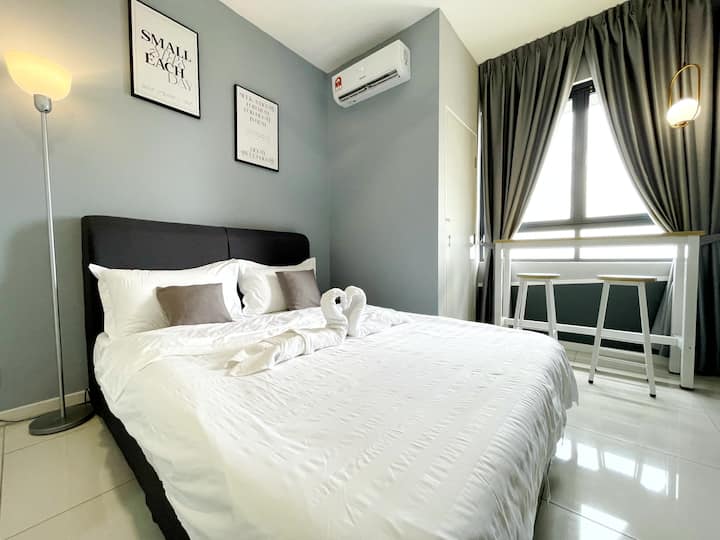 #Hsj2ll Cozy 1bedroom 2pax Wifi&netflix S&thomez民宿 - Dengkil