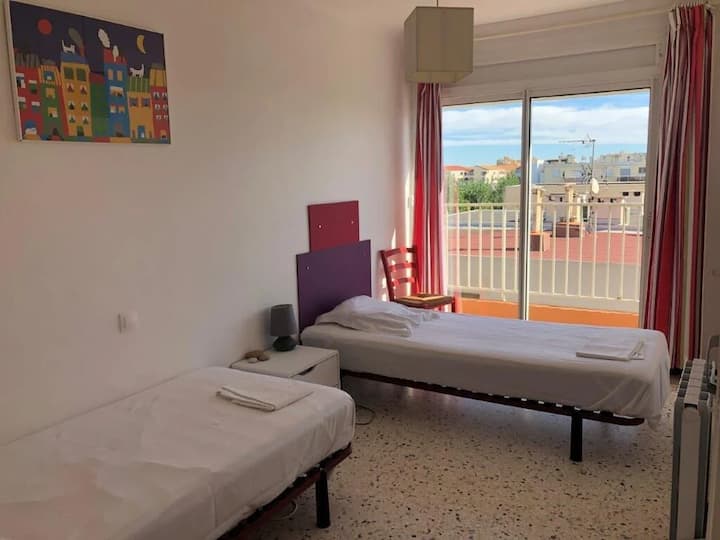 Appart T3 Palavas Les Flots 2ème Ligne Vue Mer - Palavas-les-Flots