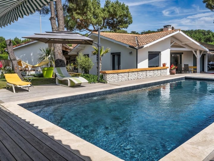 Maison Plages Sud Avec Piscine Proche Centre - Lacanau