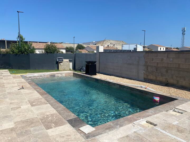 Villa+piscine Au Calme - Beaucaire