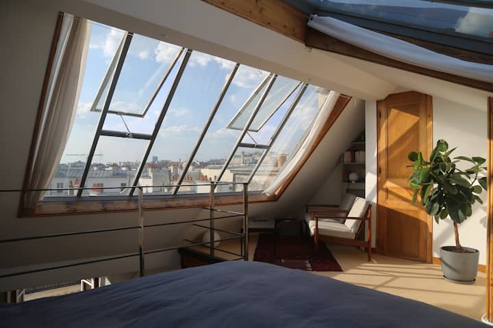 Stylish Loft W. Spectacular View - Paris