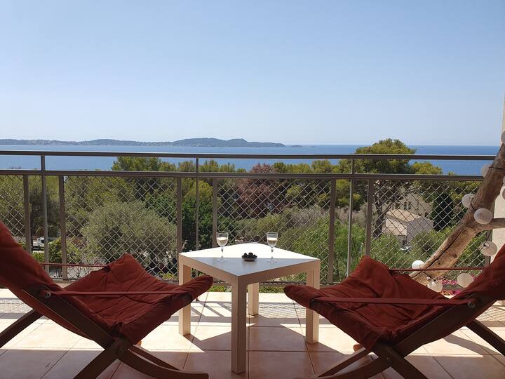 Appartement Face Mer Et Iles D'or à Carqueiranne - Giens