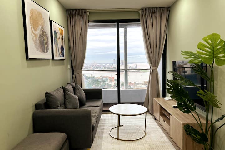 (B-01a)cozy And Comfy 1br Apt/ Relax Holiday Stay - Phnom Penh