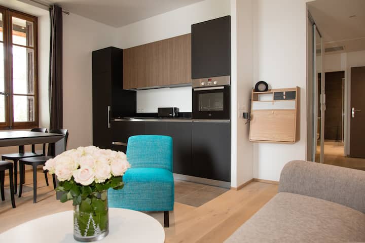 Appt Avec Terrasse, Rez De Jardin, Clim, Centre - Aix-les-Bains