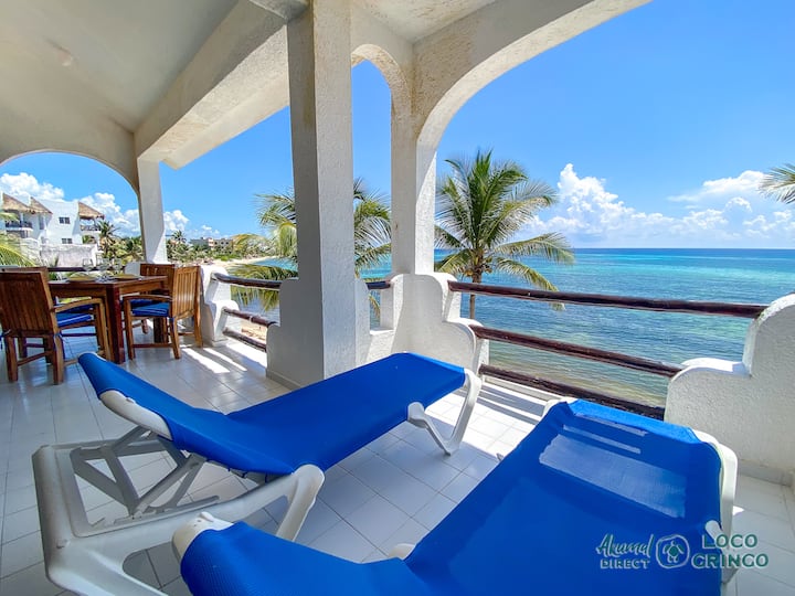 Spacious & Bright Beachfront Condo! Amazing Views! - Akumal