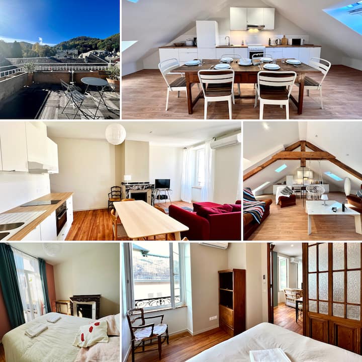 3 Appartements Réunis ! Ascenseur Terrasse Vue - Hautes-Pyrénées