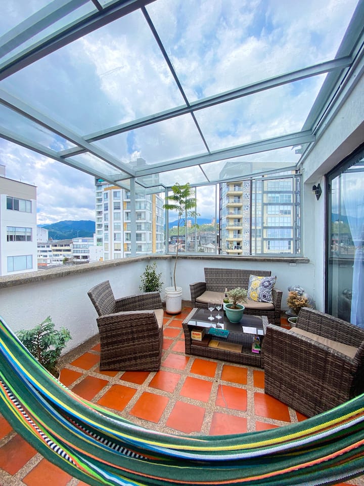 Penthouse With Amazing Terrace & Views-manizales - Manizales