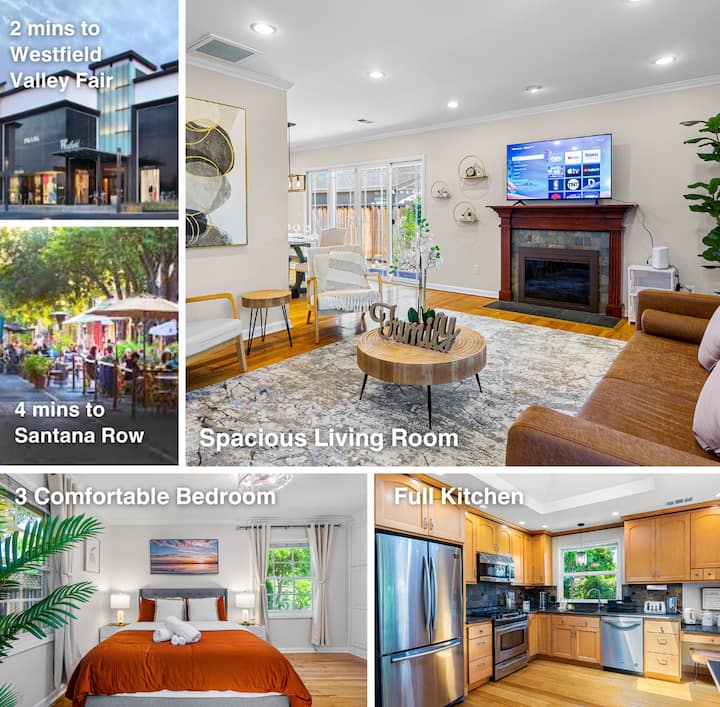San Jose Bright 3br Home /Ac Garage Parking - サンノゼ