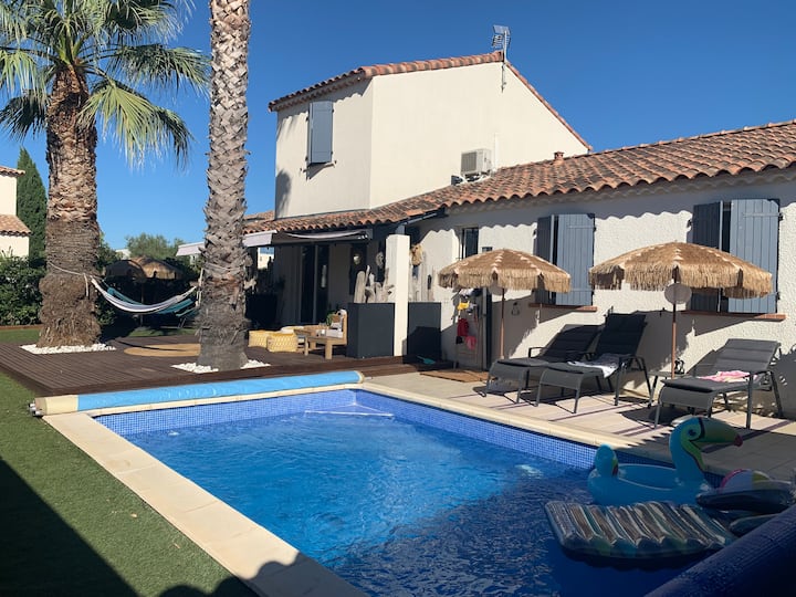Maison Familiale Avec Piscine - Saint-Laurent-d’Aigouze