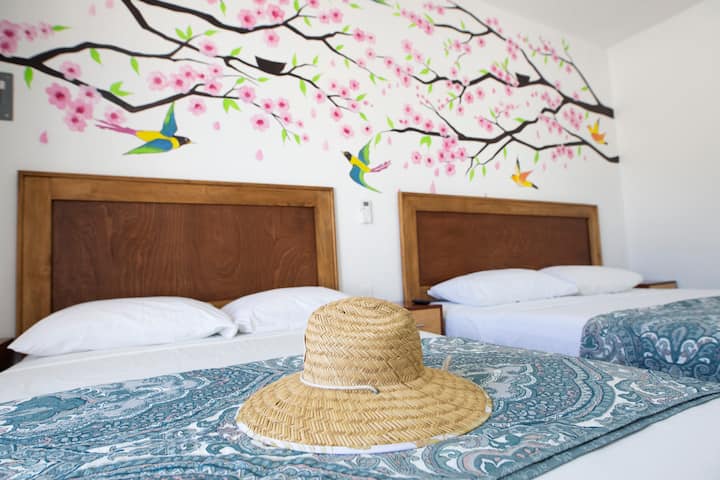 Homy 2 Apt Near 2 Pier Fast Wifi - Cozumel